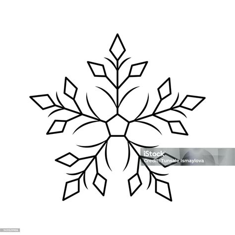 눈송이 미니멀 플랫 라인 윤곽선 선 아이콘 픽토그램 심볼 세트 0명에 대한 스톡 벡터 아트 및 기타 이미지 0명 12월 1월 Istock