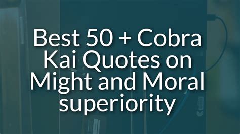 Cobra Kai Quotes