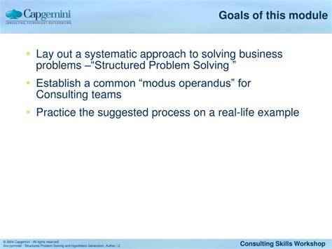 Ppt Structured Problem Solving And Hypothesis Generation Powerpoint