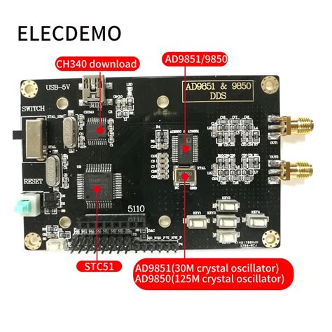 Dds Function Signal Generator Module Ad9851 Send Program Compatible