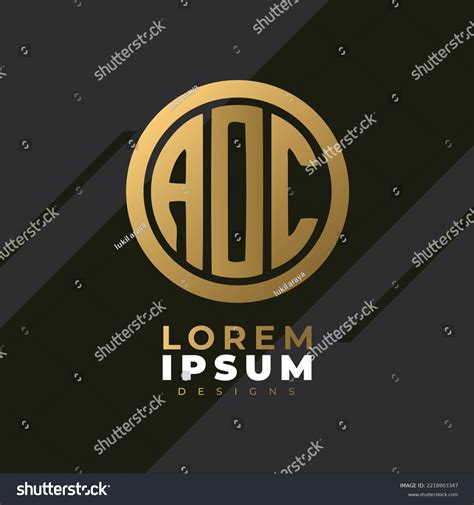 Minimalist Abstract Initial Letter Aoc Logo Stock Vector Royalty Free 2218903347 Shutterstock