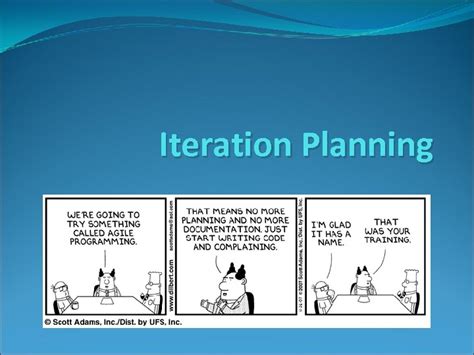 Iteration Planning Levels Of Planning Adapted