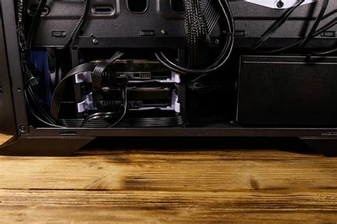 Premium Photo Closeup Of New Computer System Unit With Installed Hard Drives Desktop Pc From