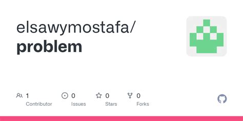 GitHub Elsawymostafa Problem