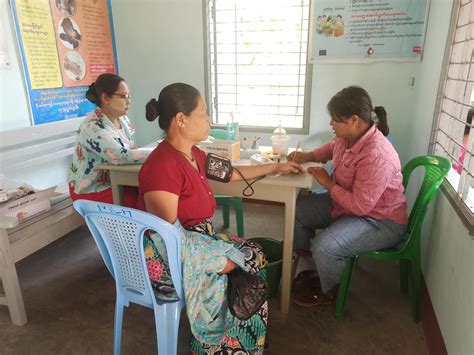 ထန်းတပင်မြို့နယ်၌ သွေးတိုး၊ ဆီးချို ရောဂါဝေဒနာရှင်များအတွက် ကျန်းမာရေး စောင့်ရှောက်မှုများ ဆောင