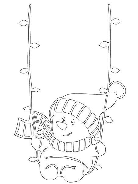 Шаблон Шаблоны трафаретов Зимние поделки Бесплатные трафареты