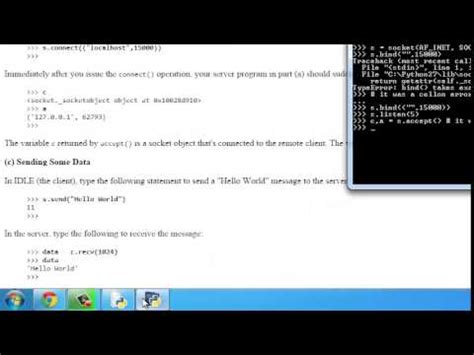 Python Simple Client Server Program YouTube