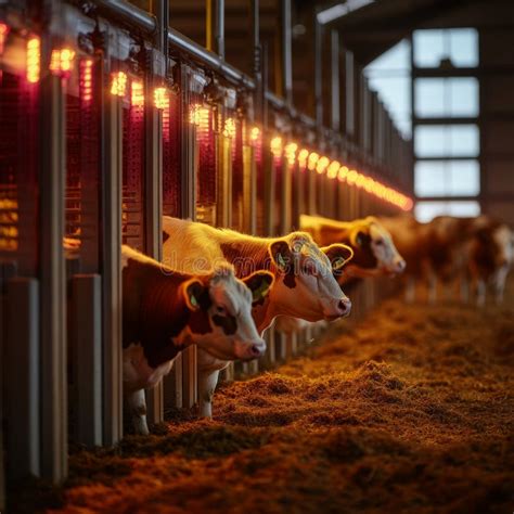 Livestock Feeding Monitoring With Automatic System And Visualization Features Stock Illustration