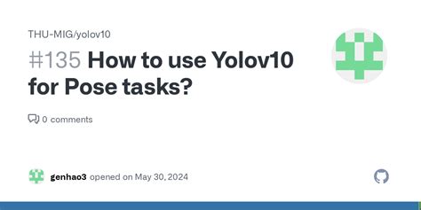 how to use yolov10 for pose tasks · issue 135 · thu mig yolov10 · github
