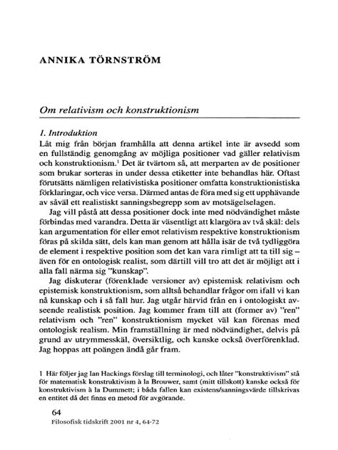 Ft 2001 4 64 72 Annika Tornstrom Pdf