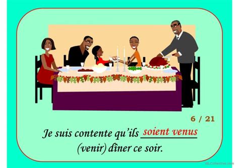 Subjonctif Passé Règle E English Esl Powerpoints