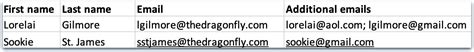 add multiple email addresses to a contact