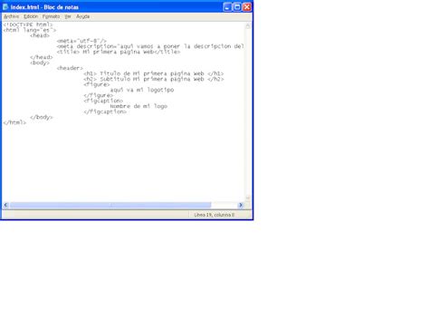 Tutoriales De Clases COMO CREAR UNA PAGINA WEB DESDE BLOC DE NOTAS
