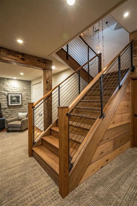 Creative Basement Railing Ideas For Your Home Light And Layer