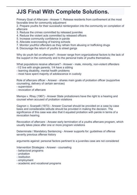 Jjs Final With Complete Solutions Jjs Stuvia Us