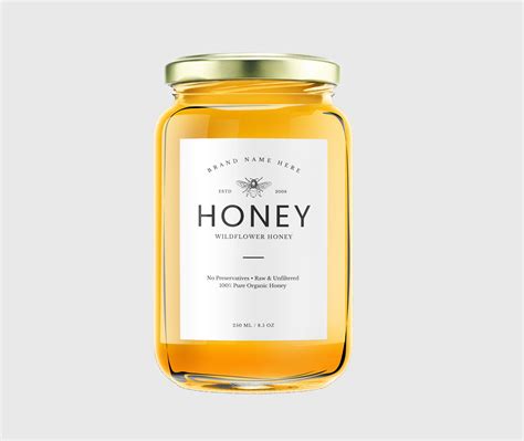 Honey Bottle Label Design