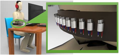 Experimental Setup Participants Received Tactile Stimuli Through A