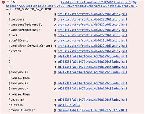 Shopifys Monorail Analytics Request Blocking The Cart Button To Add Items To The Cart