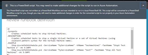 Powershell Scheduling In Azure Runbook Stack Overflow