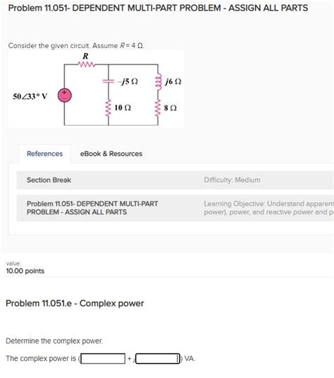 Solved Problem 11051 Dependent Multi Part Problem Assign