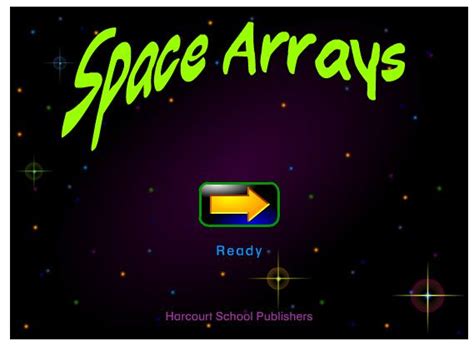 space array game for multiplication sums learning technology core