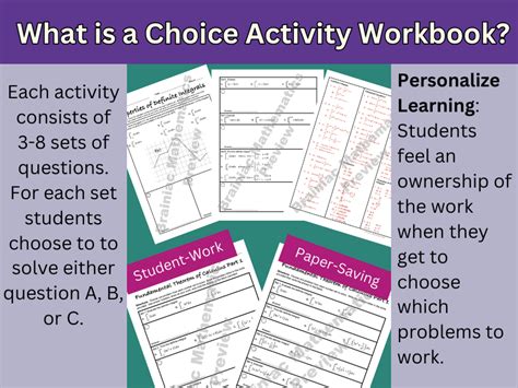 Integration Technique Workbook Teaching Resources