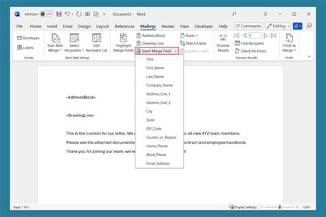 How To Use Mail Merge In Microsoft Word Digital Trends