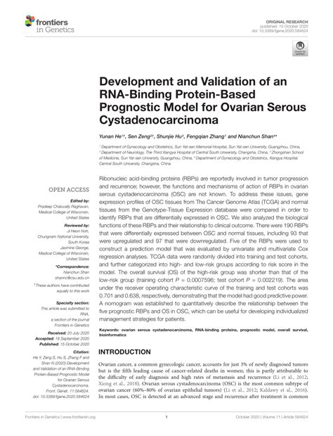 Pdf Development And Validation Of A Nomogram Risk Prediction Model