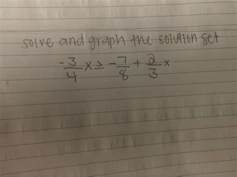 Solved solve and graph the solution set 3그 2 나 광을 Chegg com