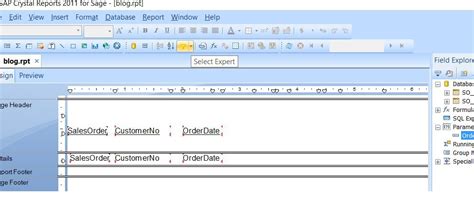Sage 100 Crystal Reports How To Add A Parameter Caserv
