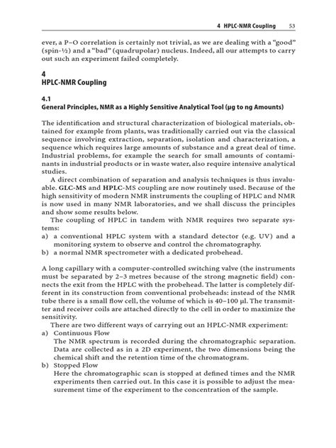 Pdf Hplc Nmr Coupling Dokumen Tips