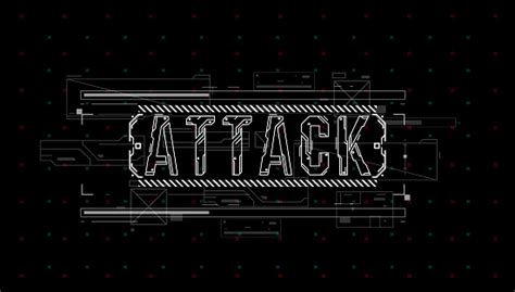 공격 인쇄 및 웹에 대 한 Hud 요소가 있는 개념적 레이아웃 미래의 사용자 인터페이스 요소와 레터링 0명에 대한 스톡 벡터 아트 및 기타 이미지 Istock