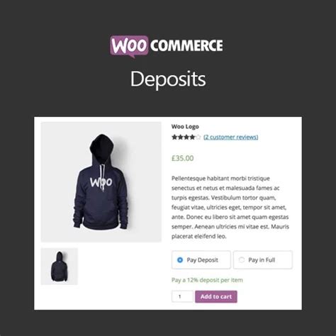 Woocommerce Deposits Toolszilla