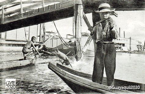 Guayaquil 1900 La Vida En Los Muelles De Guayaquil Niños Pescadores