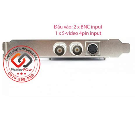 Card PCIe ghi hình 2 cổng BNC AV S video cho máy siêu âm nội soi camera