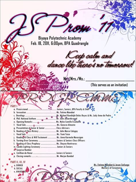 Prom Invitations Sample