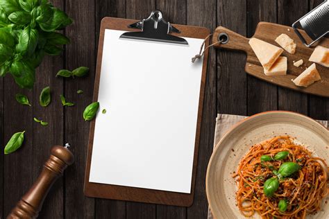 Restaurant Menu Mockup Mockup World