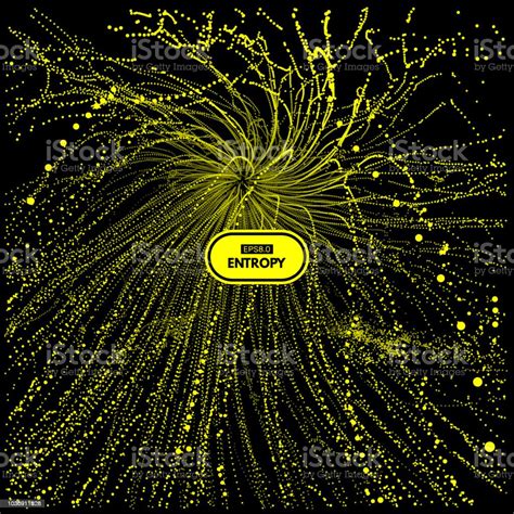 추상 과학 또는 기술 배경 동적 입자 배열입니다 벡터 일러스트입니다 3차원 형태에 대한 스톡 벡터 아트 및 기타 이미지 3차원 형태 가능성 가리기 Istock