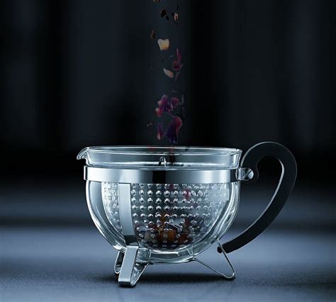 Bodum Chambord Glass Teapot With Acrylic Infuser 1l
