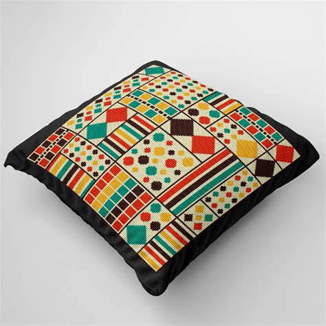 Geometric Sampler Cross Stitch Pattern Mid Century Modern Inspire Uplift