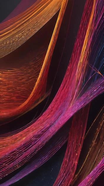 Premium Ai Image Wave Of Interlacing Points And Lines Abstract Background Technological Style