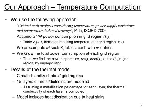 Ppt Closed Loop Modeling Of Power And Temperature Profiles Of Fpgas