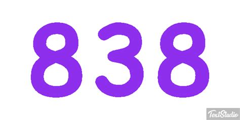 838 Number Animated  Logo Designs Textstudio