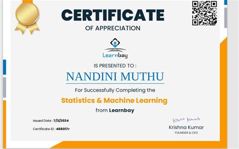 Nandhini Devi Muthu On Linkedin Statistics Machinelearning Learnbay Datascience