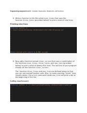 CS 1101 Programming Assignment Unit 2 Doc Programming Assignment Unit