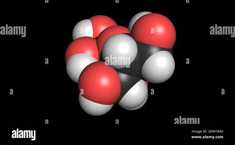 Fructose Molecule 3d Render Chemical Structure 4k Seamless Loop Stock