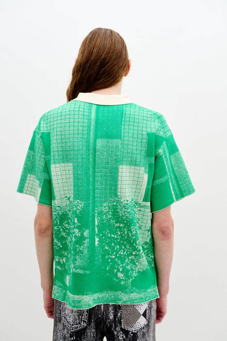 Sylvie Uv Reactive Tree Print Oversized Shirt Ph5