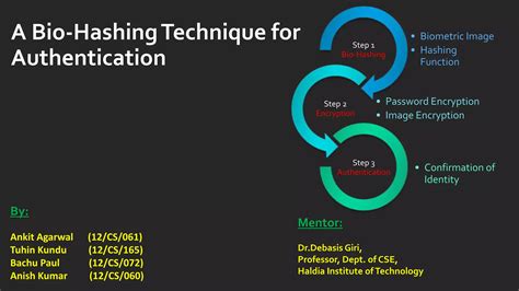 Biometric Hashing Technique For Authentication Pptx Computing