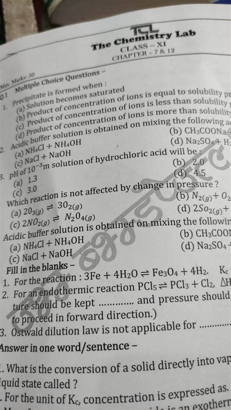 Acidic Buffer NH4 Cl NH4 OH CI PTER 7 12 Filo