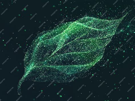 A Mesmerizing Swirl Of Digital Particles Creating A Dynamic Glowing Energy Field Premium Ai